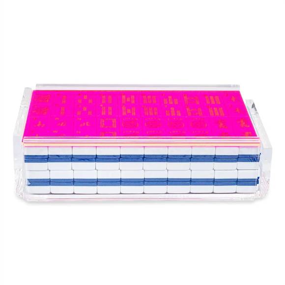 LUXE DOMINOES | Games | New Luxe Dominoes El Mahjong Luxe Set In Neon ...